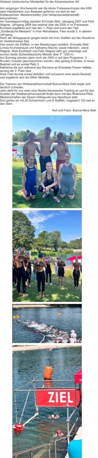 Süddeutsche Freiwasser – Meisterschaften in Heddesheim am 08.07.2023 ...